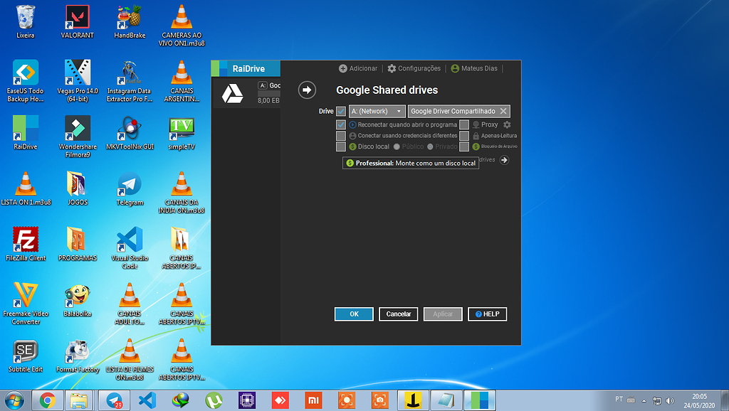 Purchasing a RaiDrive Professional license and my RaiDrive does not allow enabling the Local ...