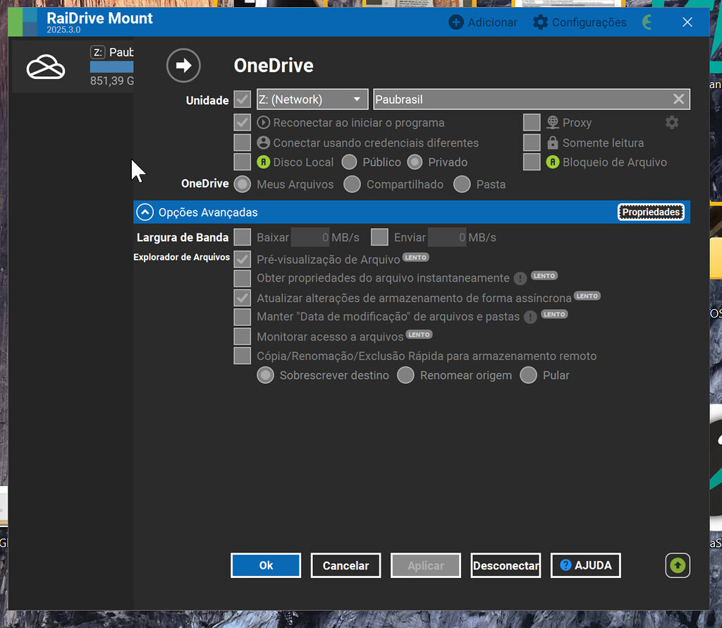 Settings are grayed out, unavaillable on Starter - OneDrive - RaiDrive ...