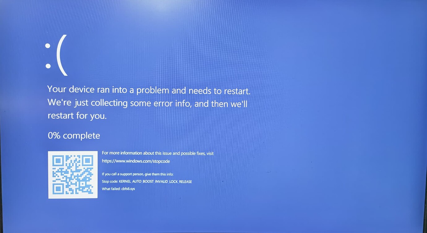 [CRITICAL BUG REPORT] Windows Blue Screen Error and Forced Restart ...