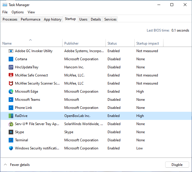 Run minimized at startup - General - RaiDrive Community